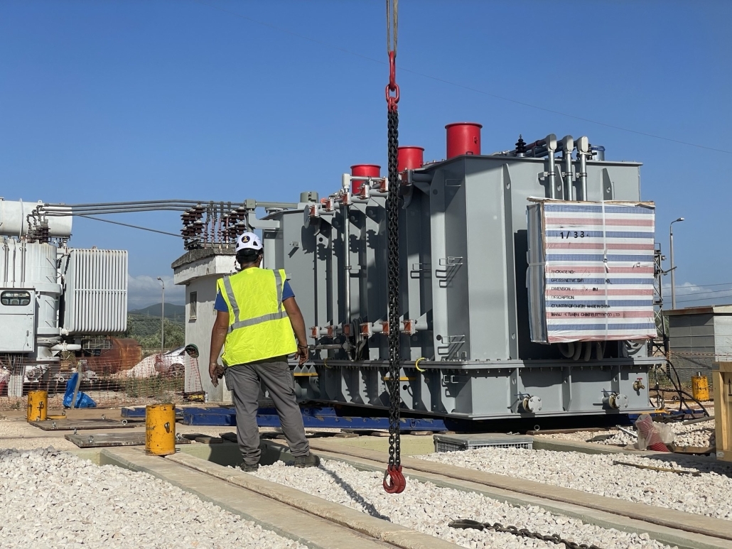 Transport of transformer and accessories to Piraeus Port - Cosmatos Group